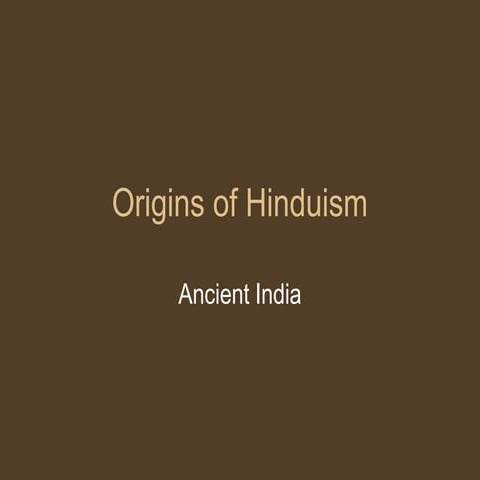 The origins of hinduism | PDF