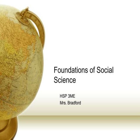 Origins of social science | PPTX