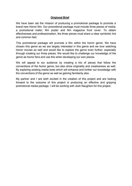 Usher contents page | DOCX
