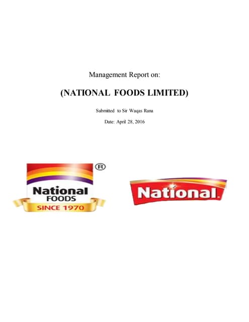 National foods ltd. | PPTX