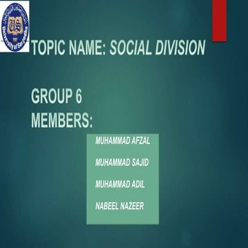 Social Division | PPT