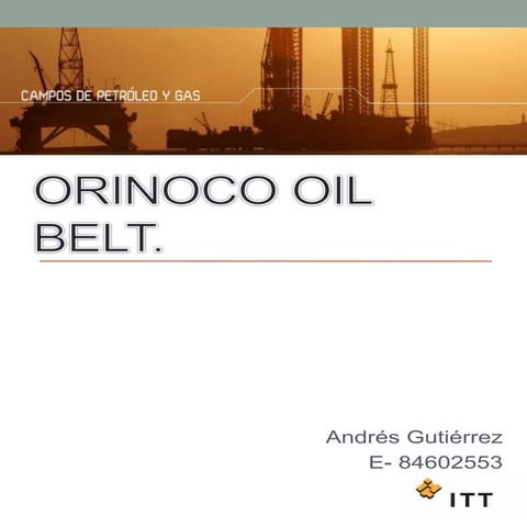 Orinico belt | PDF