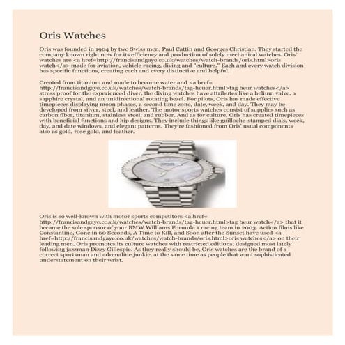 Oris watches | DOC