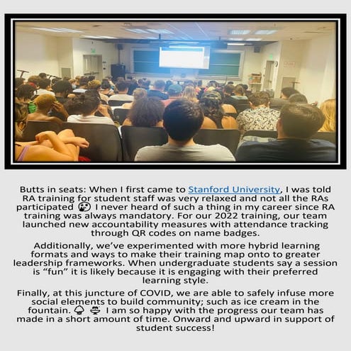 Orlando White Stanford - RA Training | PDF