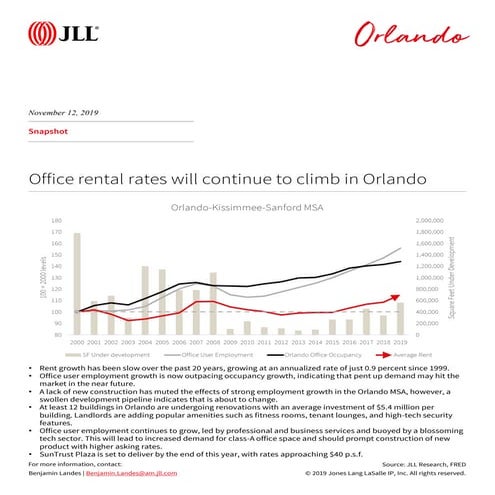 Orlando rent vs employment | PDF