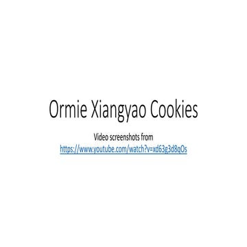 Ormie Wants Cookies | PDF