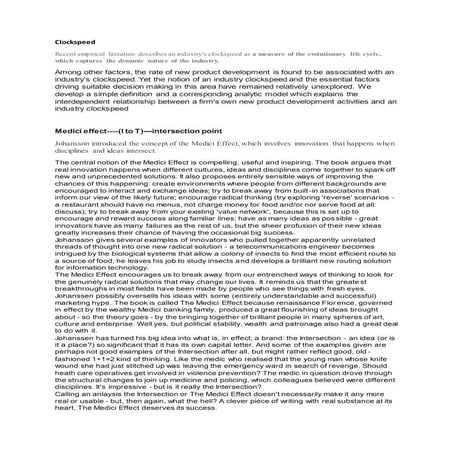 The Medici Effect | PDF