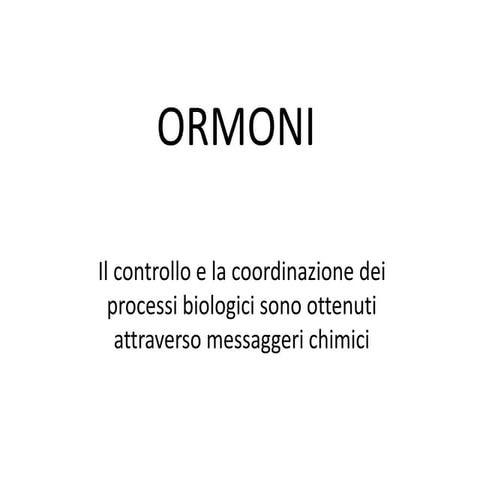 Ormoni | PPT