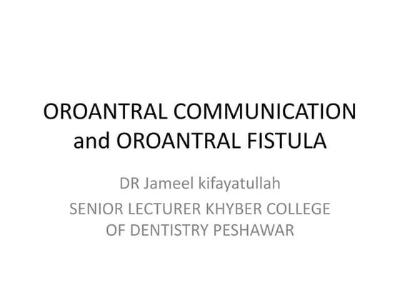 Management of root entrapment in maxillary sinus .pptx