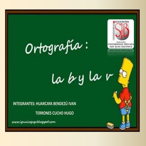Uso de la b y la v | PPTX