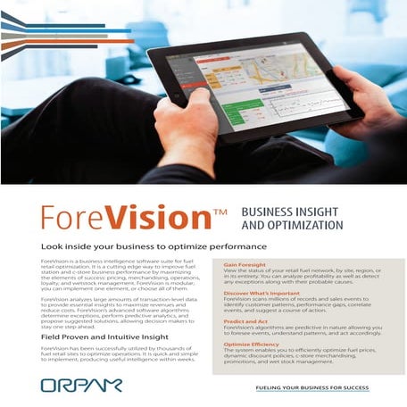 Orpak ForeVision | PDF
