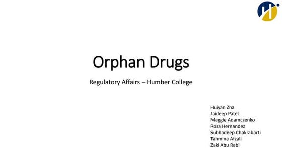 Orphan Drug 101 | PDF