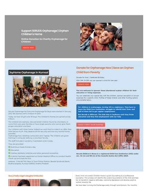 Donate to ngo in india | PDF | Government Support and Welfare ...