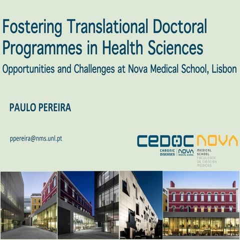 Fostering Translational Doctoral Programmes in health Sciences | PDF