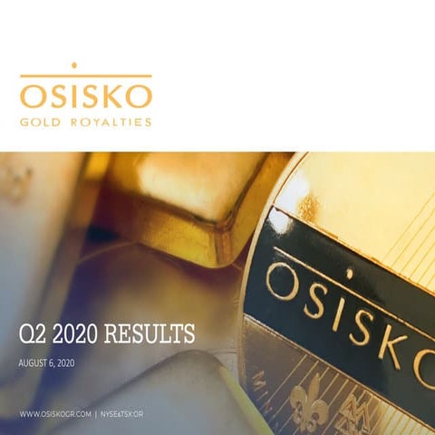 Osisko Gold Royalties - Corporate Presentation, October 2020 | PDF