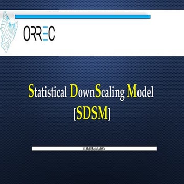 modèle de réduction d'échelle statistique (SDSM) : Précipitation CMIP5 | PPT