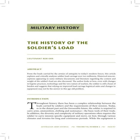 Orr history soldiers load | PDF