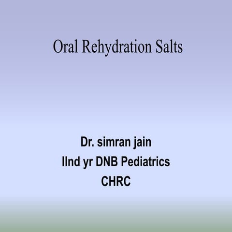 Ors mbbs class | PPTX