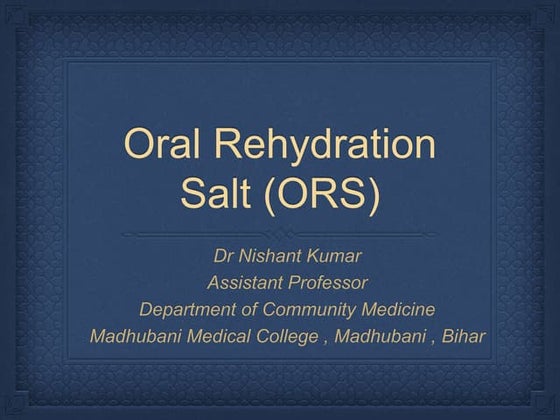 Ors mbbs class | PPT