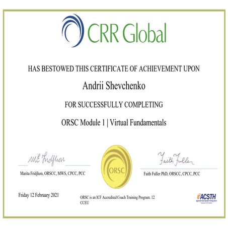 ORSC Fundamentals | PDF