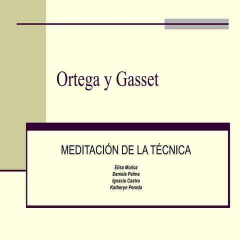 José Ortega Y Gasset | PPTX