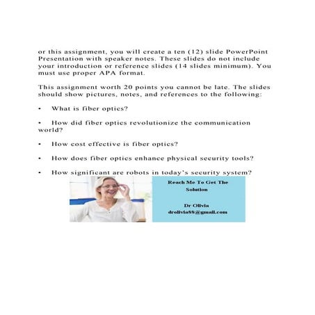 or this assignment, you will create a ten (12) slide PowerPoint .docx ...