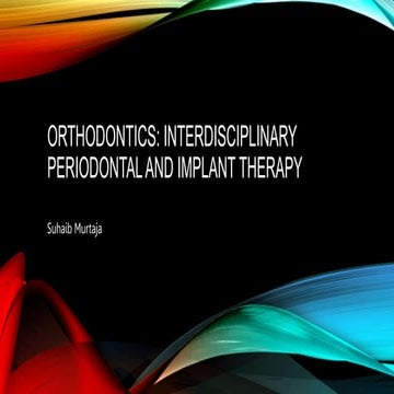 Orthodontist periodontist Ortho-perio lecture .pptx