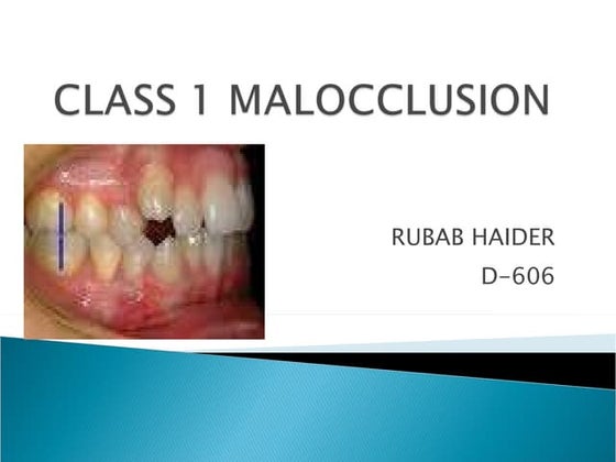 Ackerman & proffit classification of malocclusion | PPTX