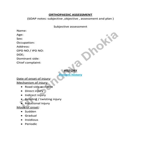End Feel -joint end feel - Normal and Abnormal end feel | PDF