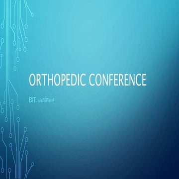 Ortho conference | PPTX