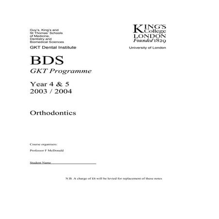 Orthodontic assessment | PDF