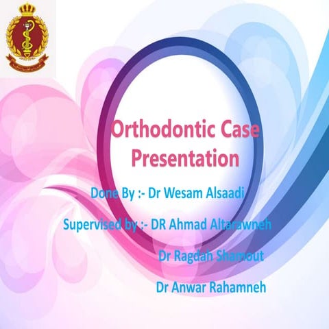 Orthodontic case presentation Dr-wessam alsaadi | PPTX