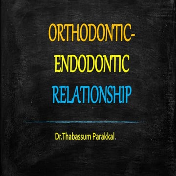 Ortho Endo.pptx by Dr.Thabassum Parakkal | PPTX