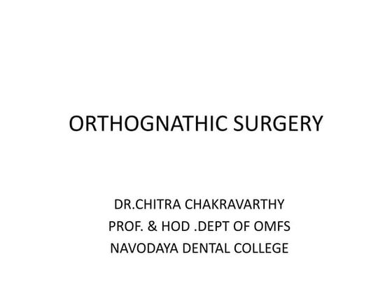 Orthognathic Surgery Ppt VSP Orthognathics