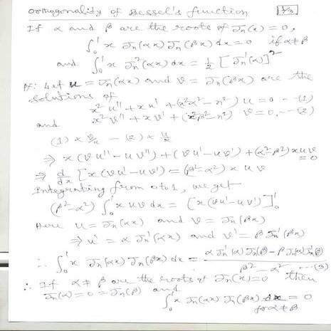 Orthogonal properties of j n(x) | PDF