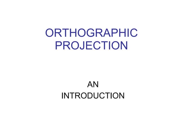 Orthographic projection exercises | PDF