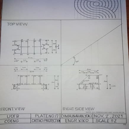 Orthographic projection drawing samples | PDF | Drawing and Sketching ...