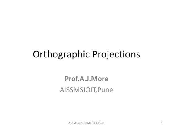 Orthographic Projections | PPT