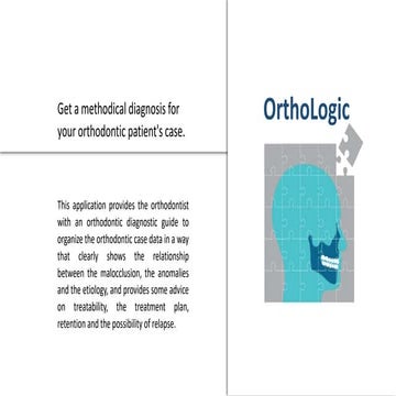 Orthodontic diagnostic application "OrthoLogic" | PPSX