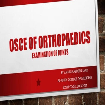 examination of joints-OSCE | PPSX
