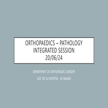 Orthopaedics and pathology integrated– pathology.pptx | Bone and Joint ...