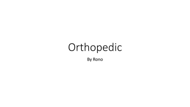 OSCE ortho | PPTX