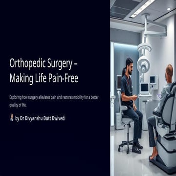Understanding orthopedic treatment : surgical vs non-surgical | PPTX
