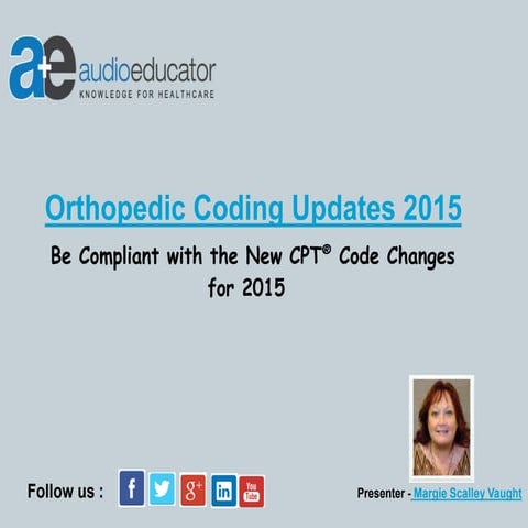Orthopedic Coding Updates 2015 | PPT