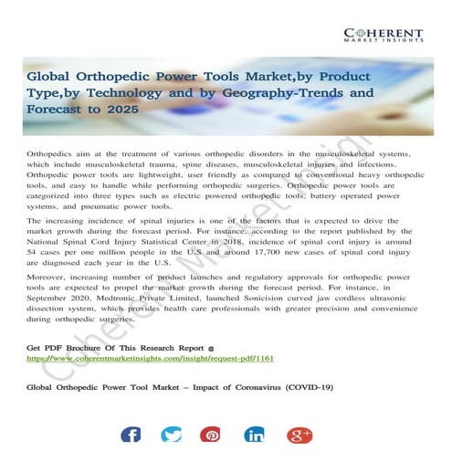 Orthopedic power tools | PDF
