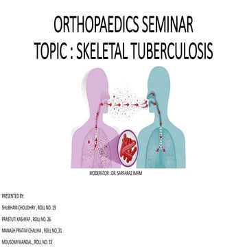 Skeletal Tuberculosis Orthopaedics Seminar | PPTX