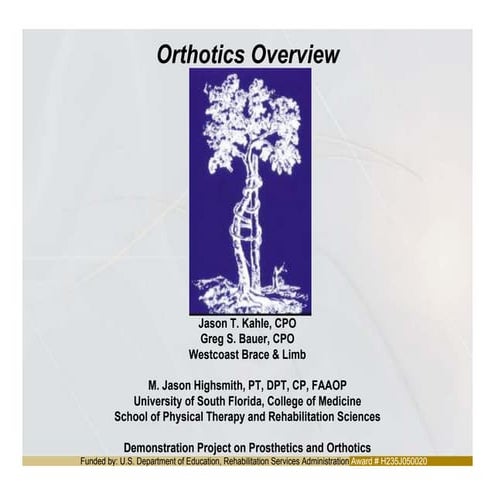 Orthotic overview | PPT