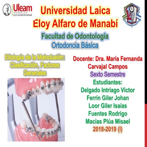 Maloclusión clase 3 dental y esqueletal en ortodoncia. | PPTX