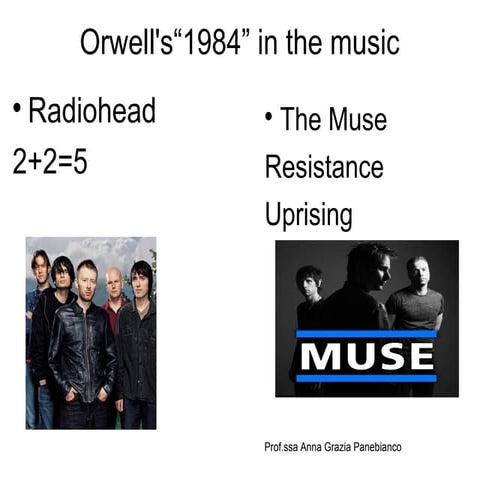 Orwell's 1984 in the music | PPT