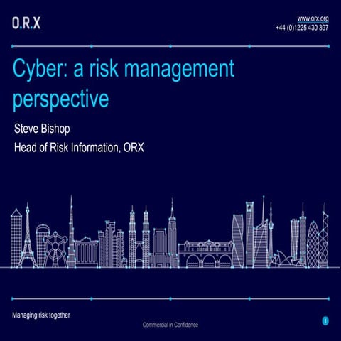 ORX Cyber Risk Presentation March 2019 | PPT